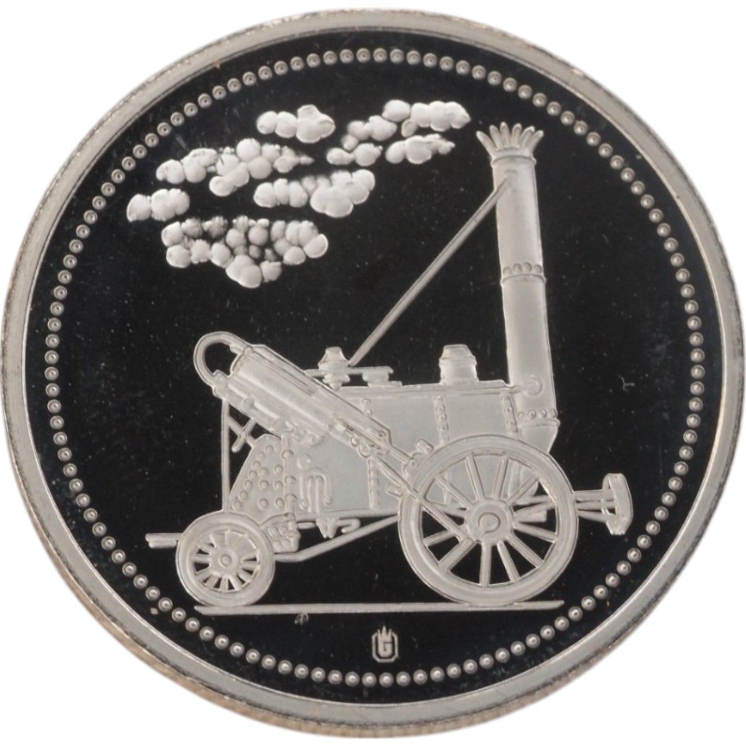 Steam Engine and Train – Historical Medal – coinsbyMR